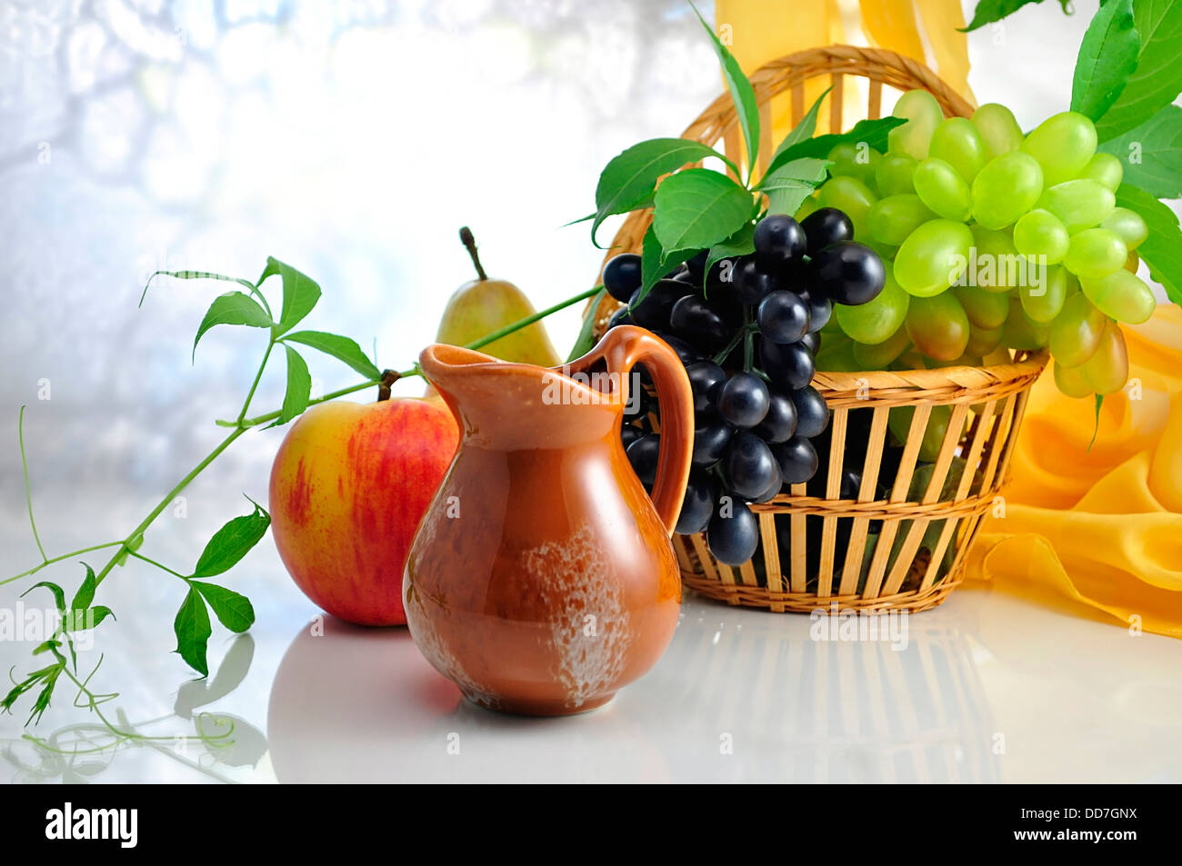 fruits and pitcher Stock Photo - Alamy