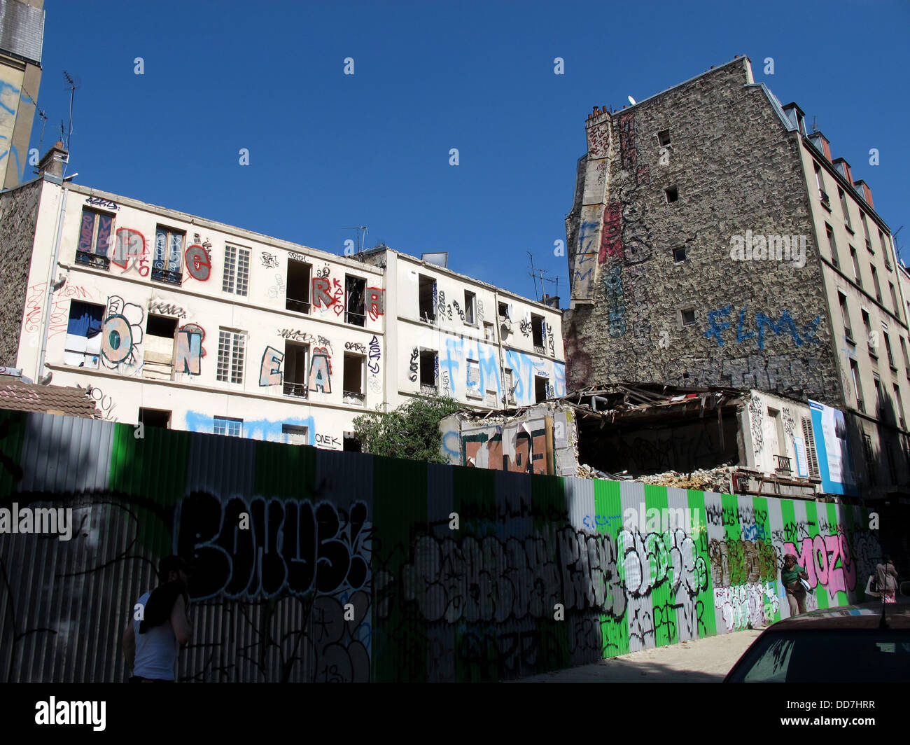 Building demolition,Porte de la Chapelle,Paris,France Stock Photo - Alamy