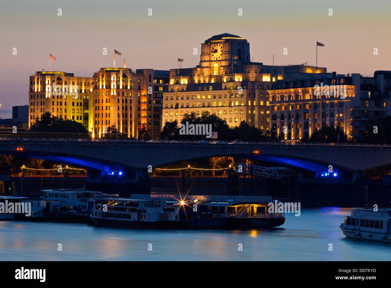 Shell Mex House and Riverside Buildings, London, England Stock Photo ...