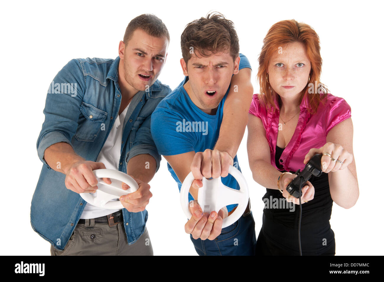 Young people gaming Stock Photo - Alamy