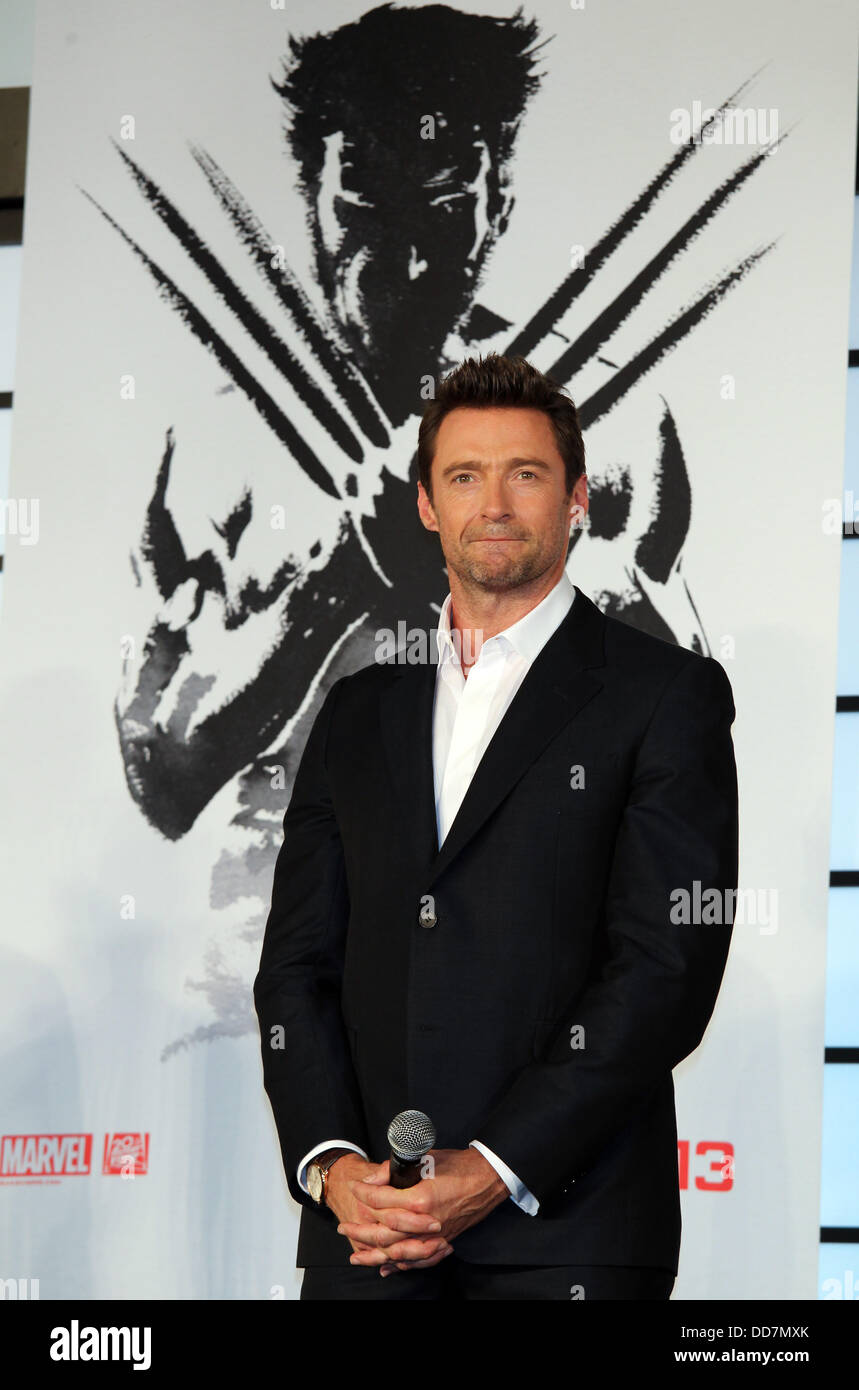 Tokyo, Japan. 28th Aug, 2013. Actor Hugh Jackman attends the Japan ...