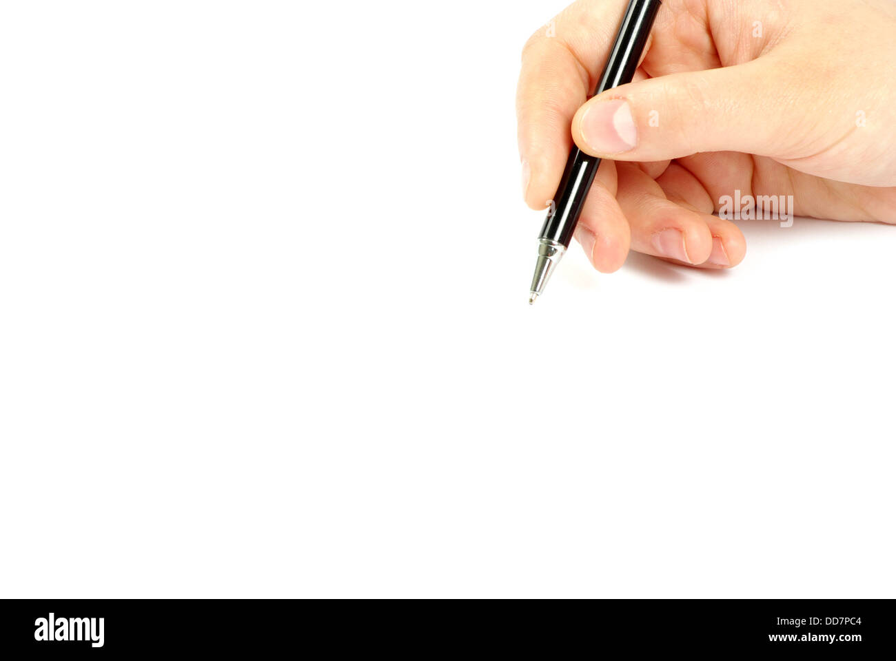 pen in hand Stock Photo - Alamy