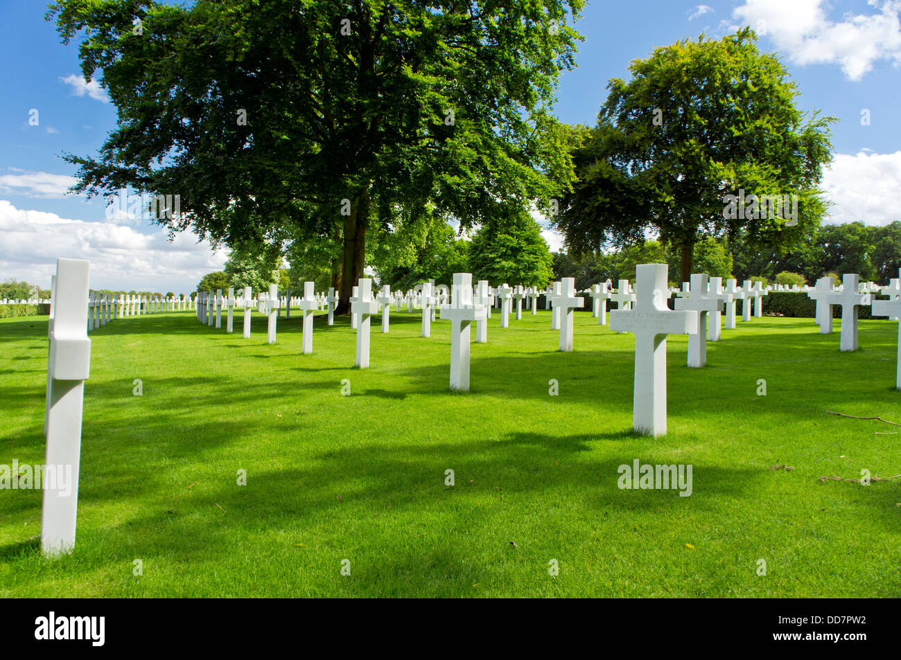 Cambridge American Cemetery England Uk Stock Photo - Alamy