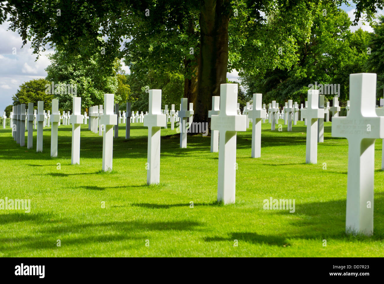 Cambridge American Cemetery England Uk Stock Photo - Alamy