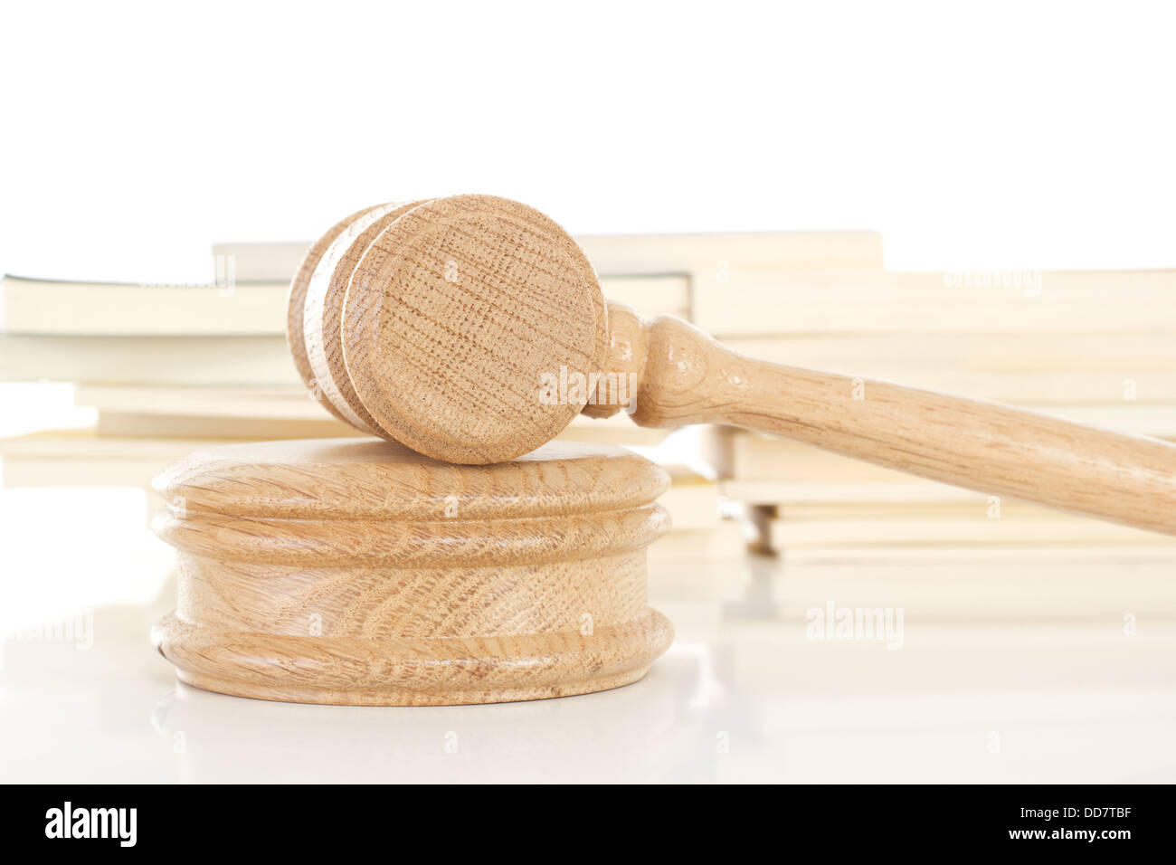Gavel with some law books Stock Photo - Alamy