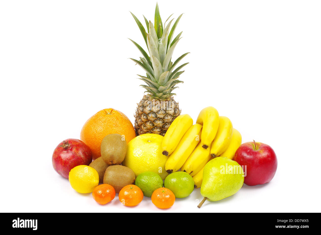 fruits on white Stock Photo - Alamy
