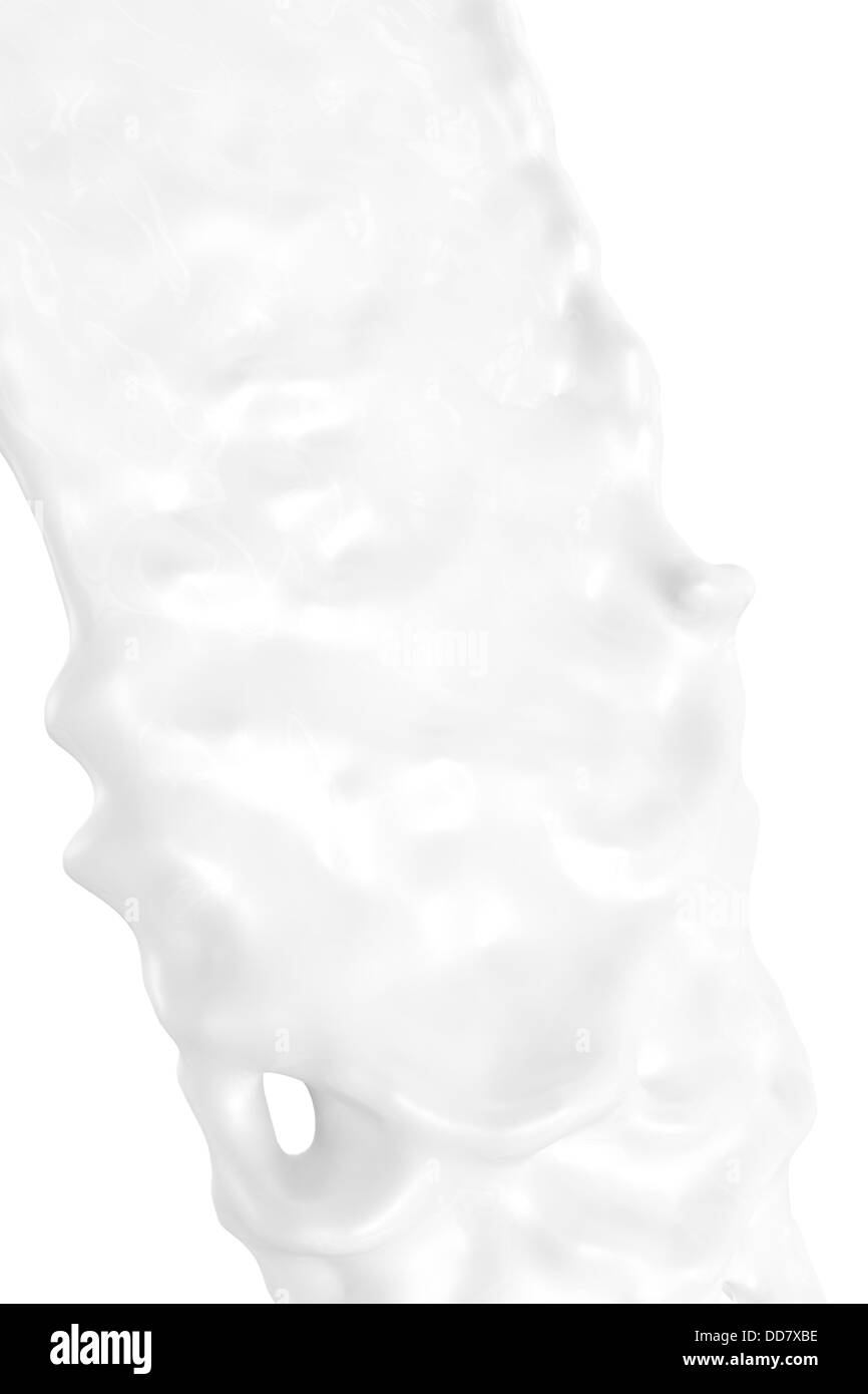 close-up view of fresh milk flowing Stock Photo - Alamy