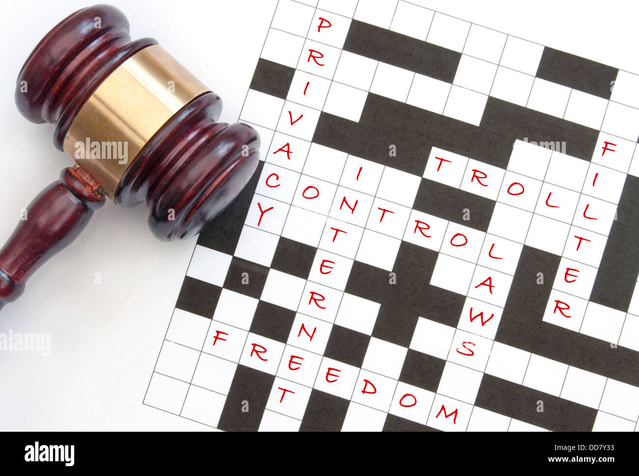 Internet privacy crossword concept Stock Photo - Alamy