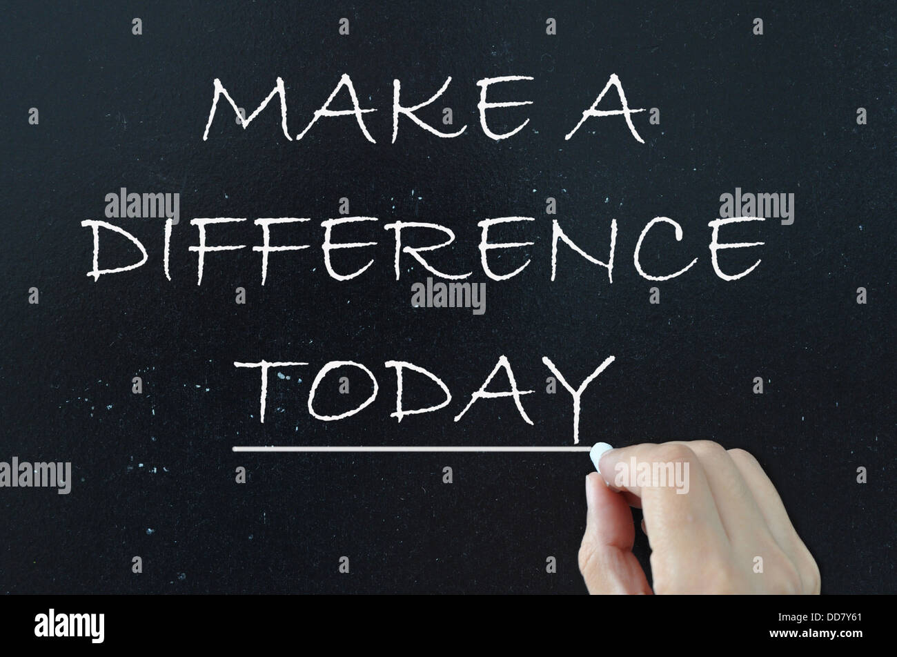 Make a difference Stock Photo - Alamy