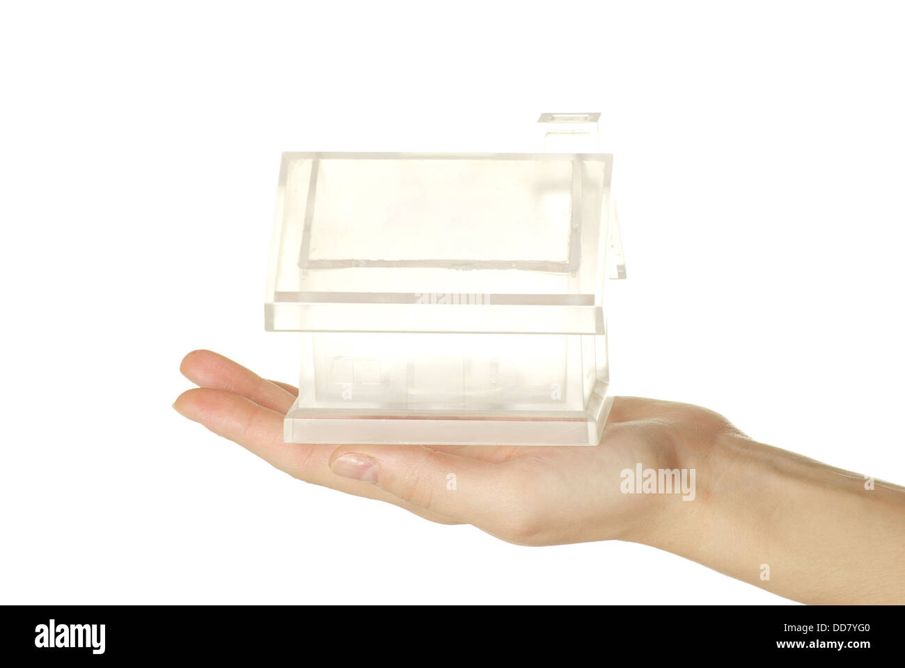 house in human hand Stock Photo - Alamy