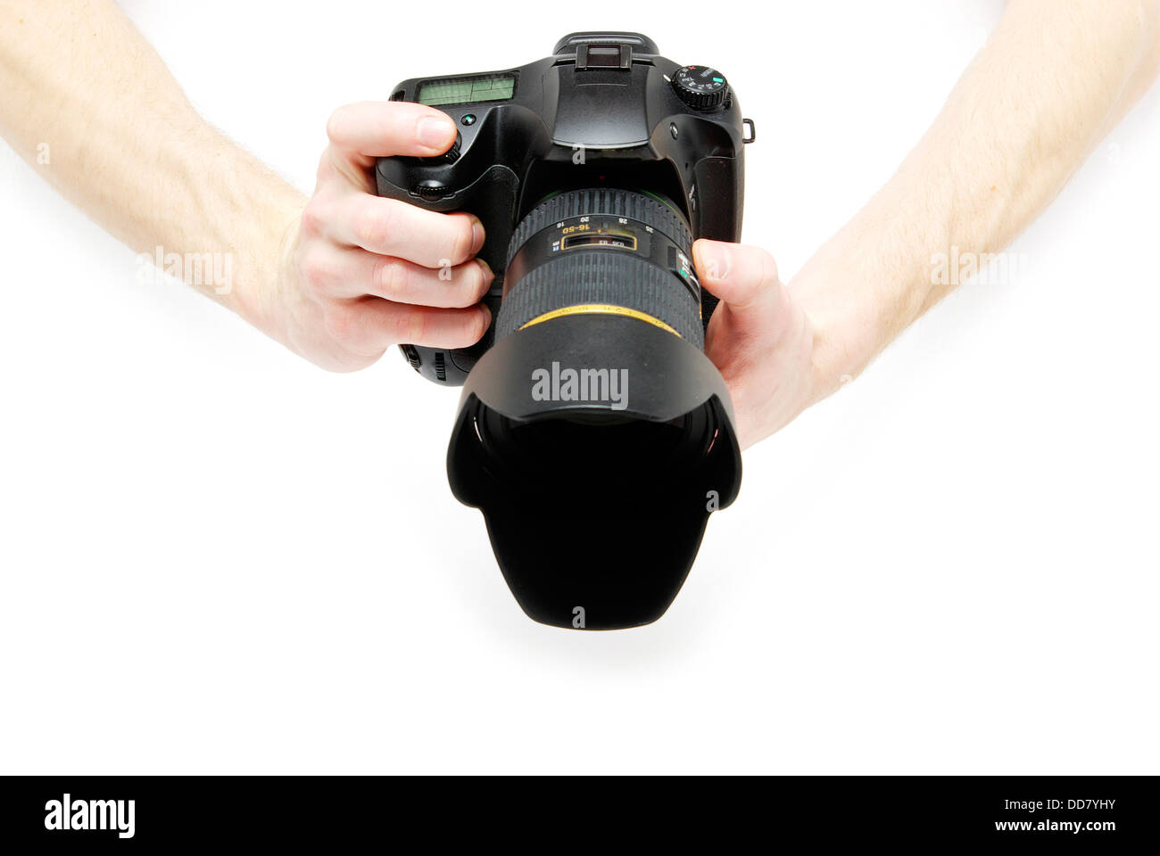 camera in hand Stock Photo - Alamy