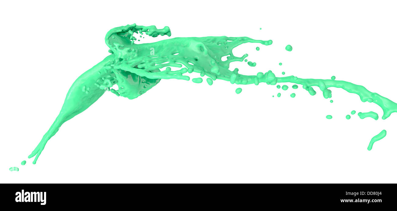 turquoise colour splash Stock Photo - Alamy