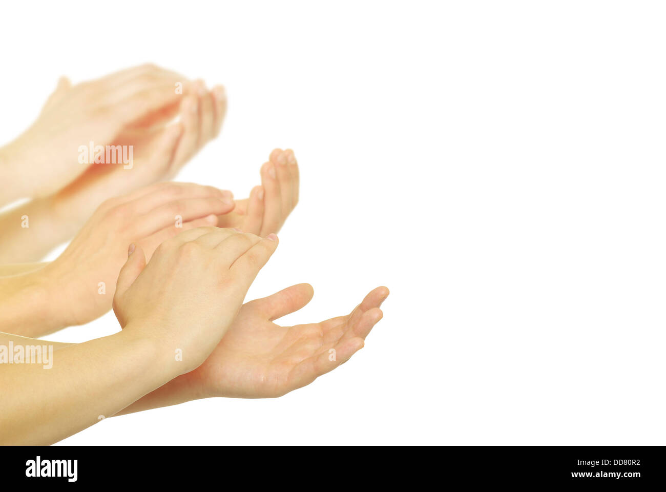 Hands clap gesture hi-res stock photography and images - Alamy
