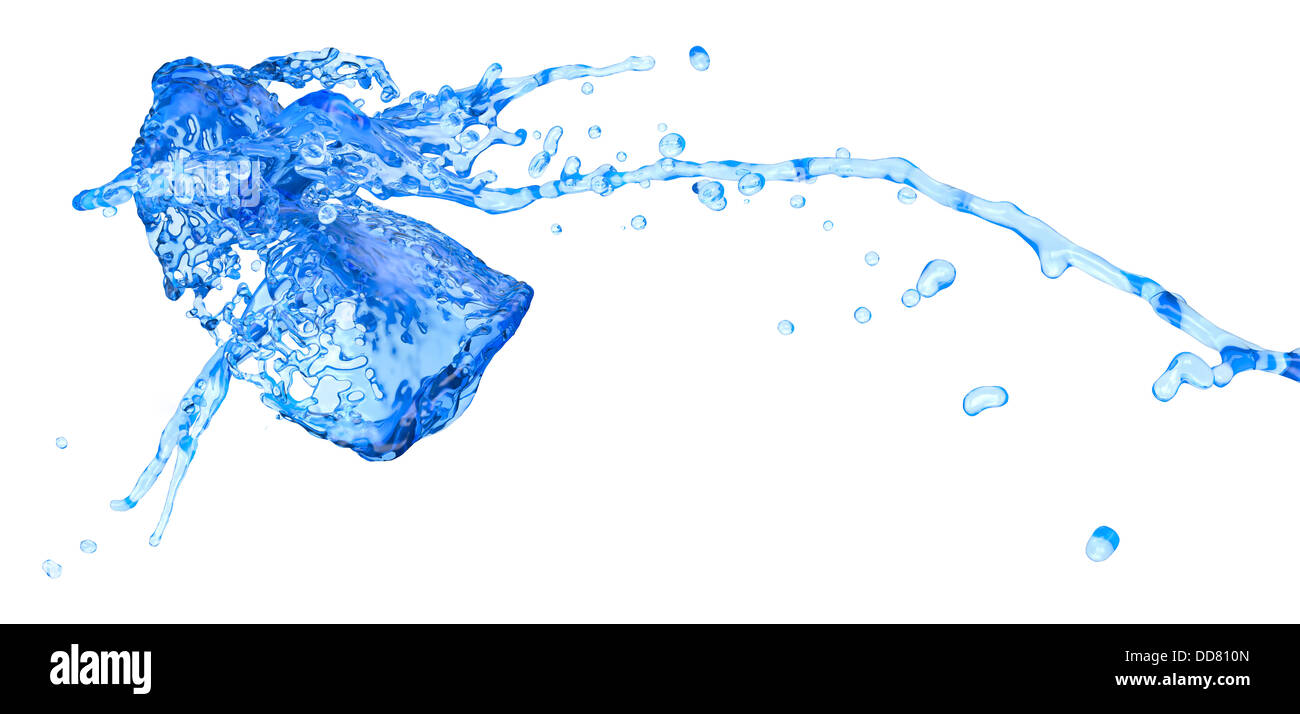 splashing blue water Stock Photo - Alamy