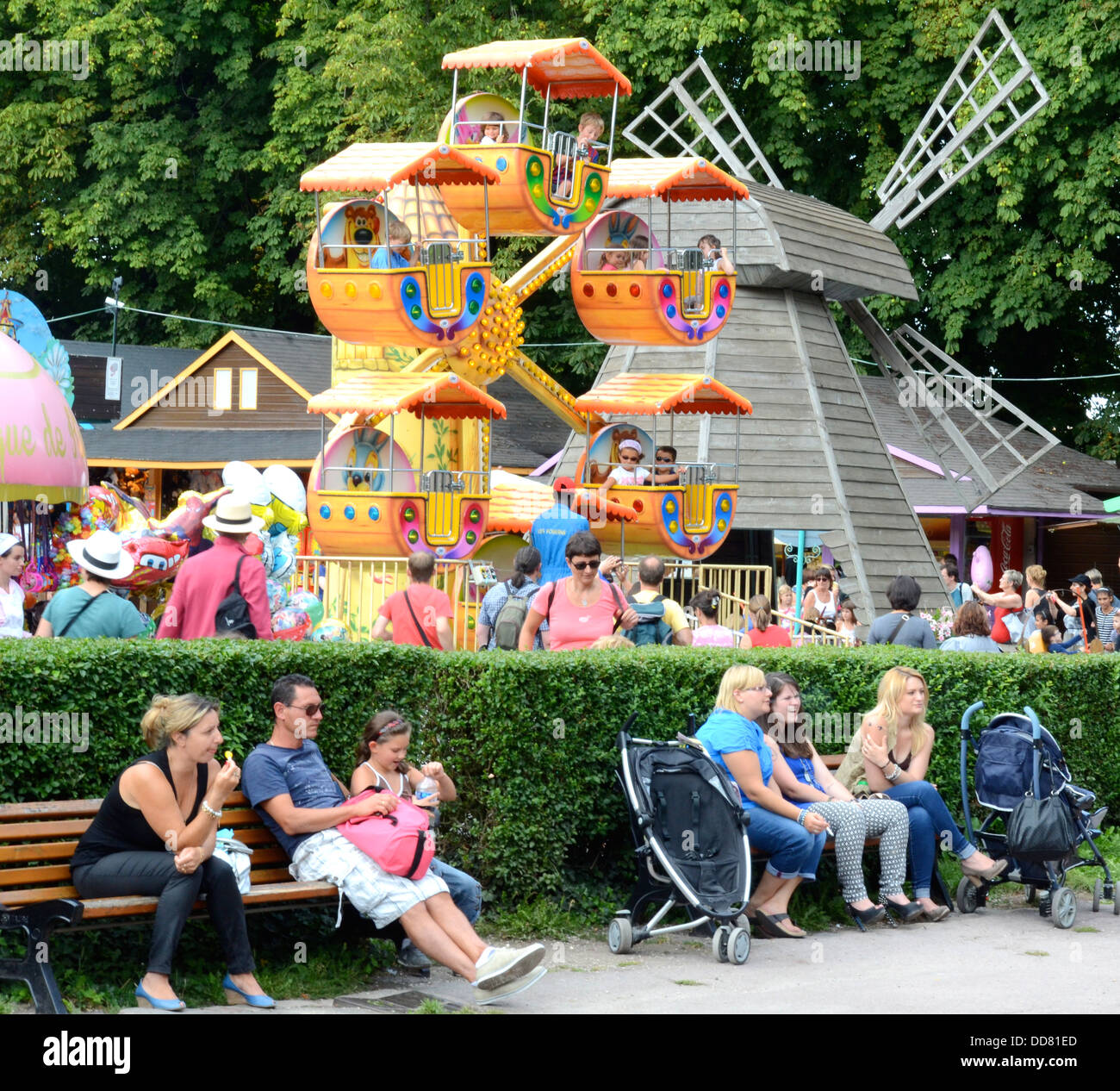 Children's play park, Lille, France Stock Photo - Alamy