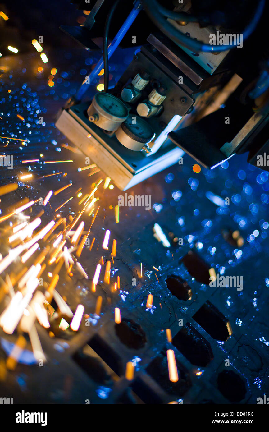 Laser cutting close up Stock Photo - Alamy