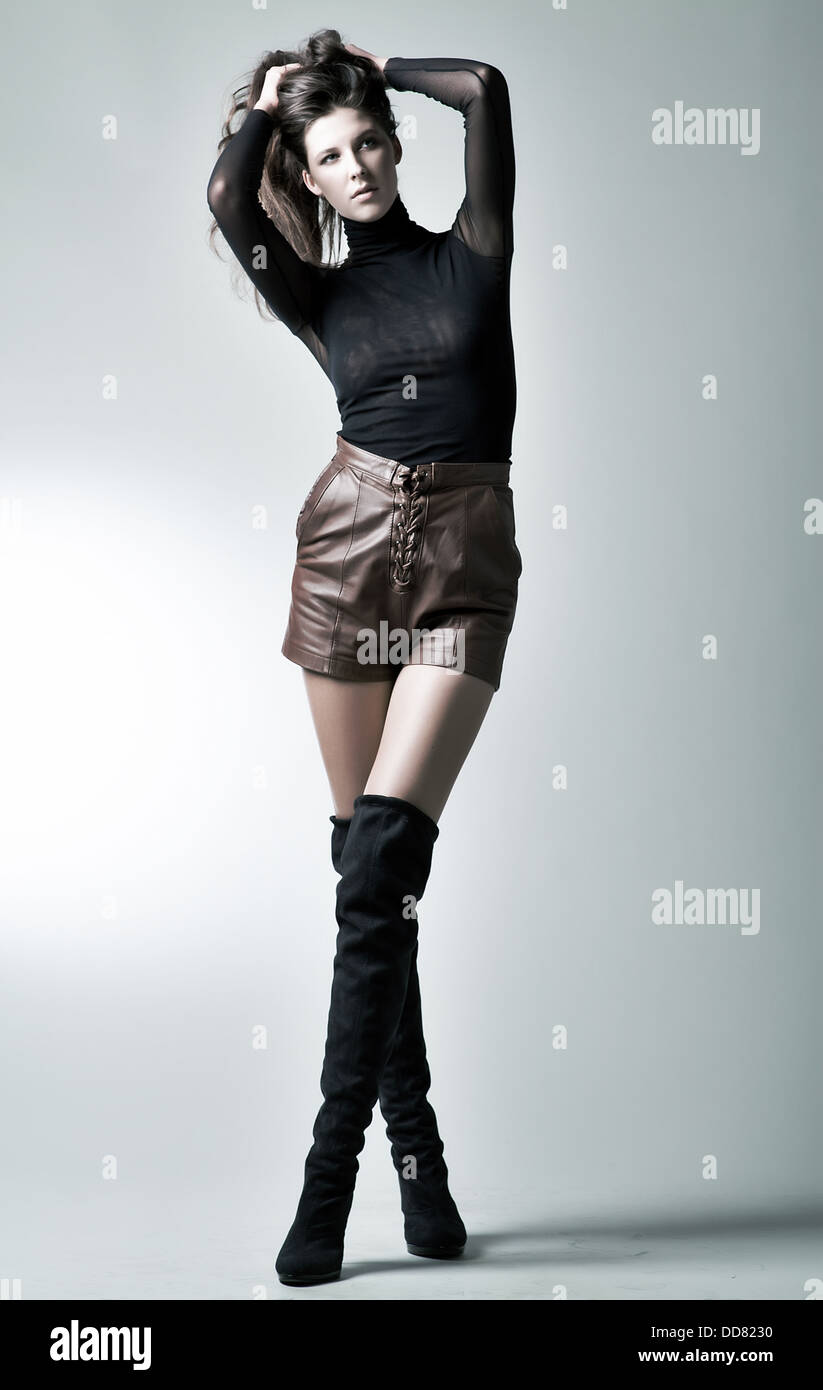 beautiful girl standing Stock Photo - Alamy