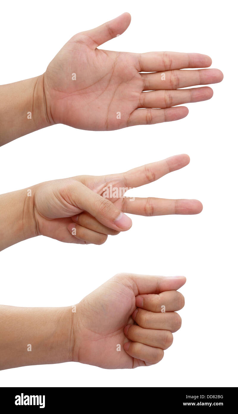 basic Hand posture that are mostly use Stock Photo - Alamy