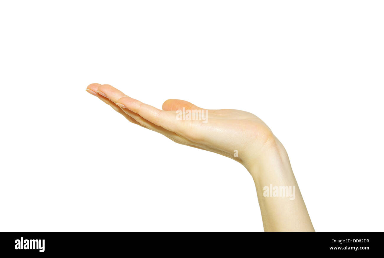 Empty hand palm Cut Out Stock Images & Pictures - Alamy