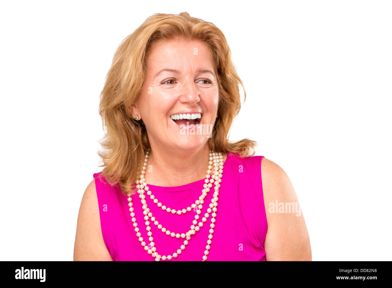 Lady wearing pink shirt hi-res stock photography and images - Alamy