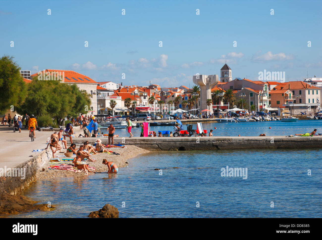 Vodice beach in Croatia Stock Photo - Alamy