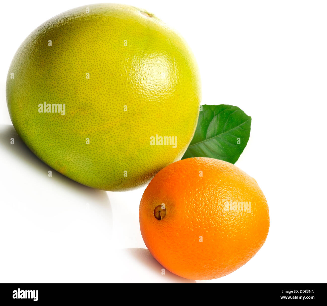 Orange And Pamelo Fruits Stock Photo - Alamy