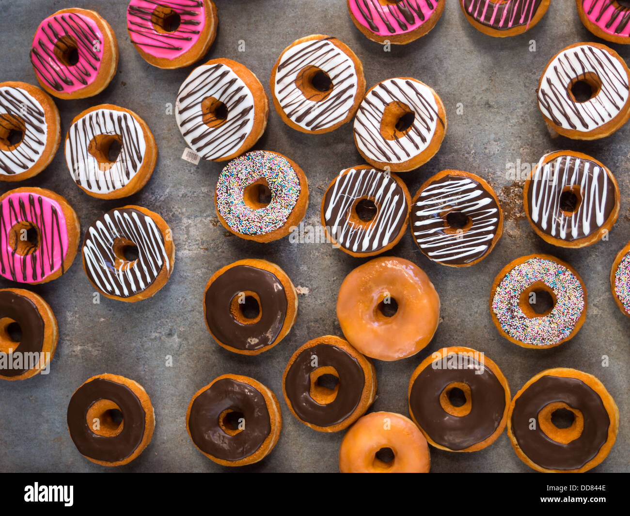 multi colored donuts Stock Photo - Alamy