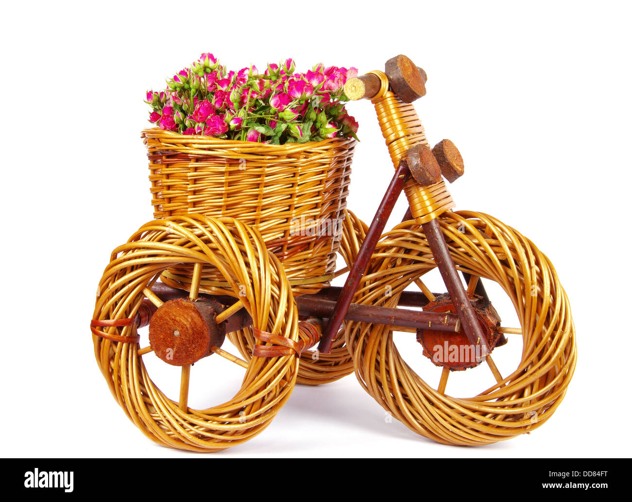 bicycle vase with flowers Stock Photo - Alamy