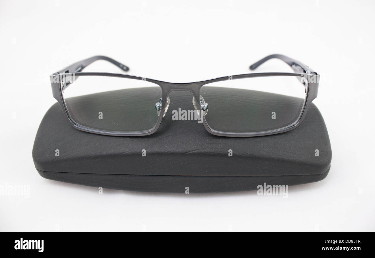 a set of eyes glasses and box Stock Photo - Alamy