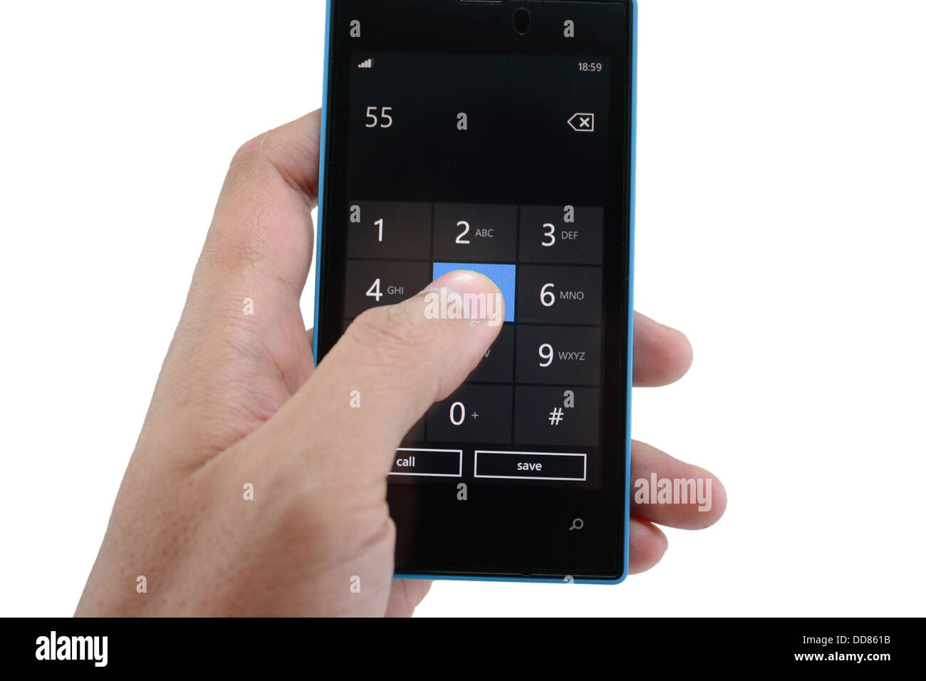 Pressing a number hi-res stock photography and images - Alamy