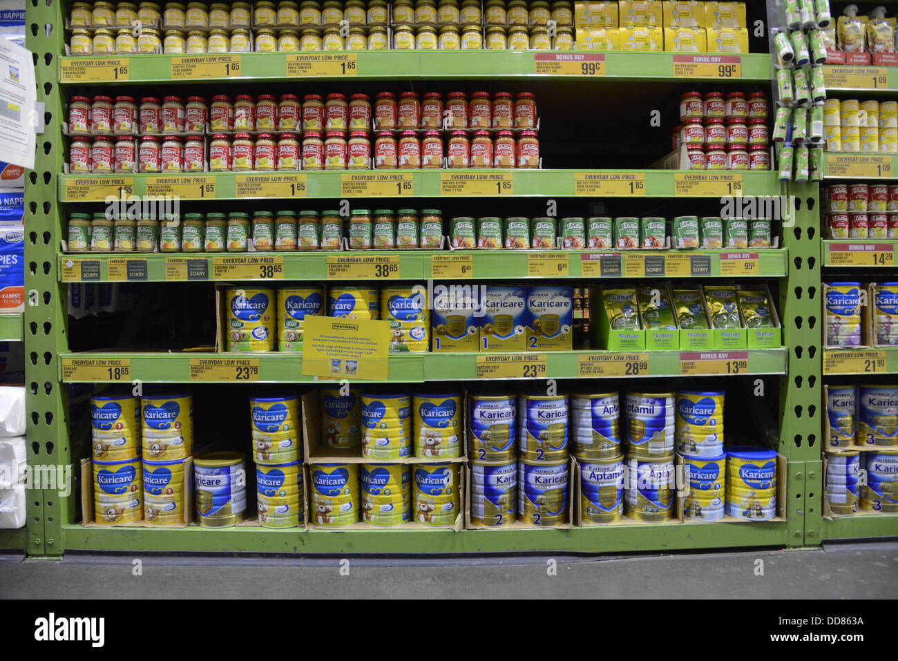 Karicare infant formula back in shops Stock Photo - Alamy