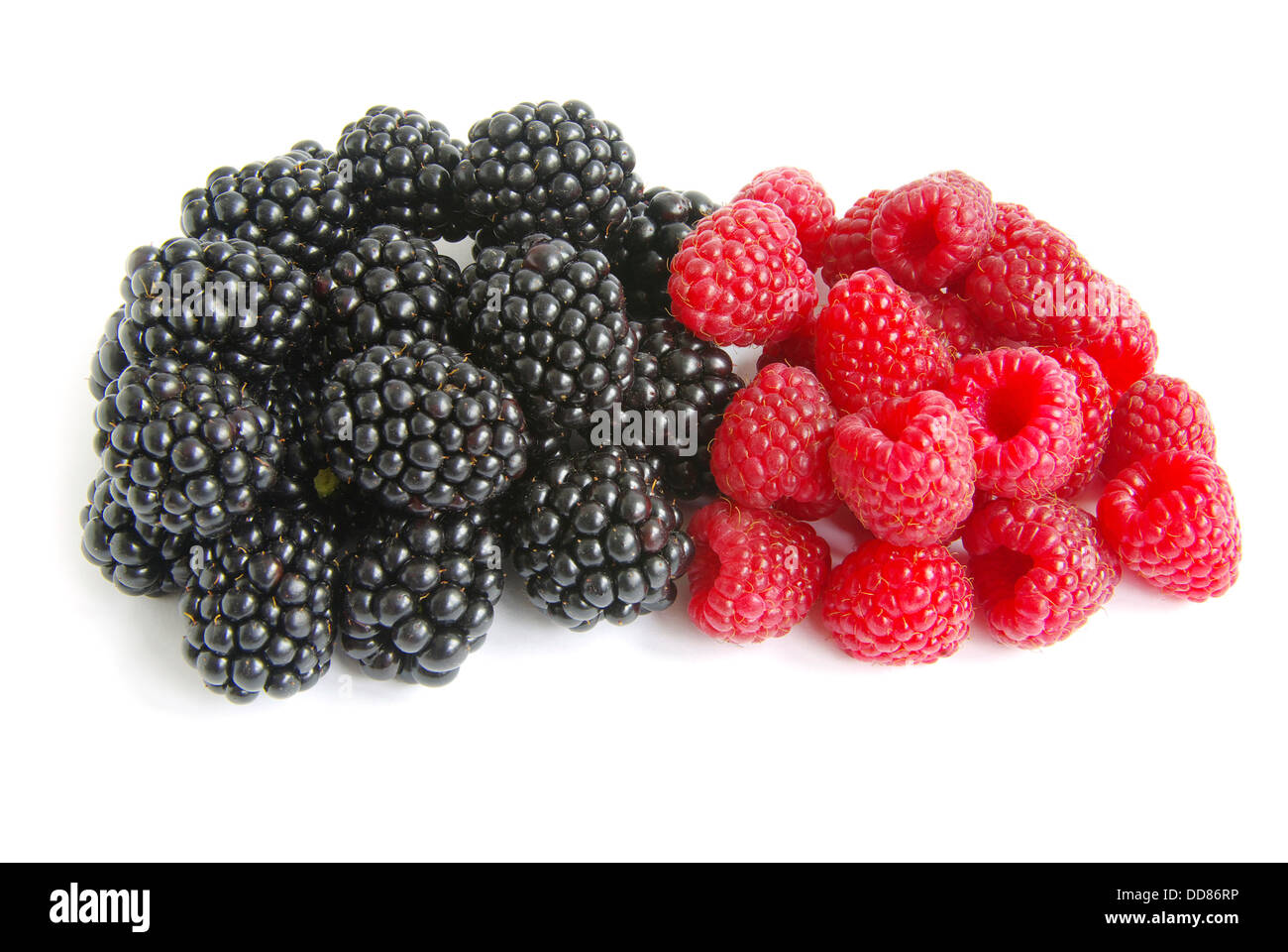 raspberry and blackberry Stock Photo - Alamy