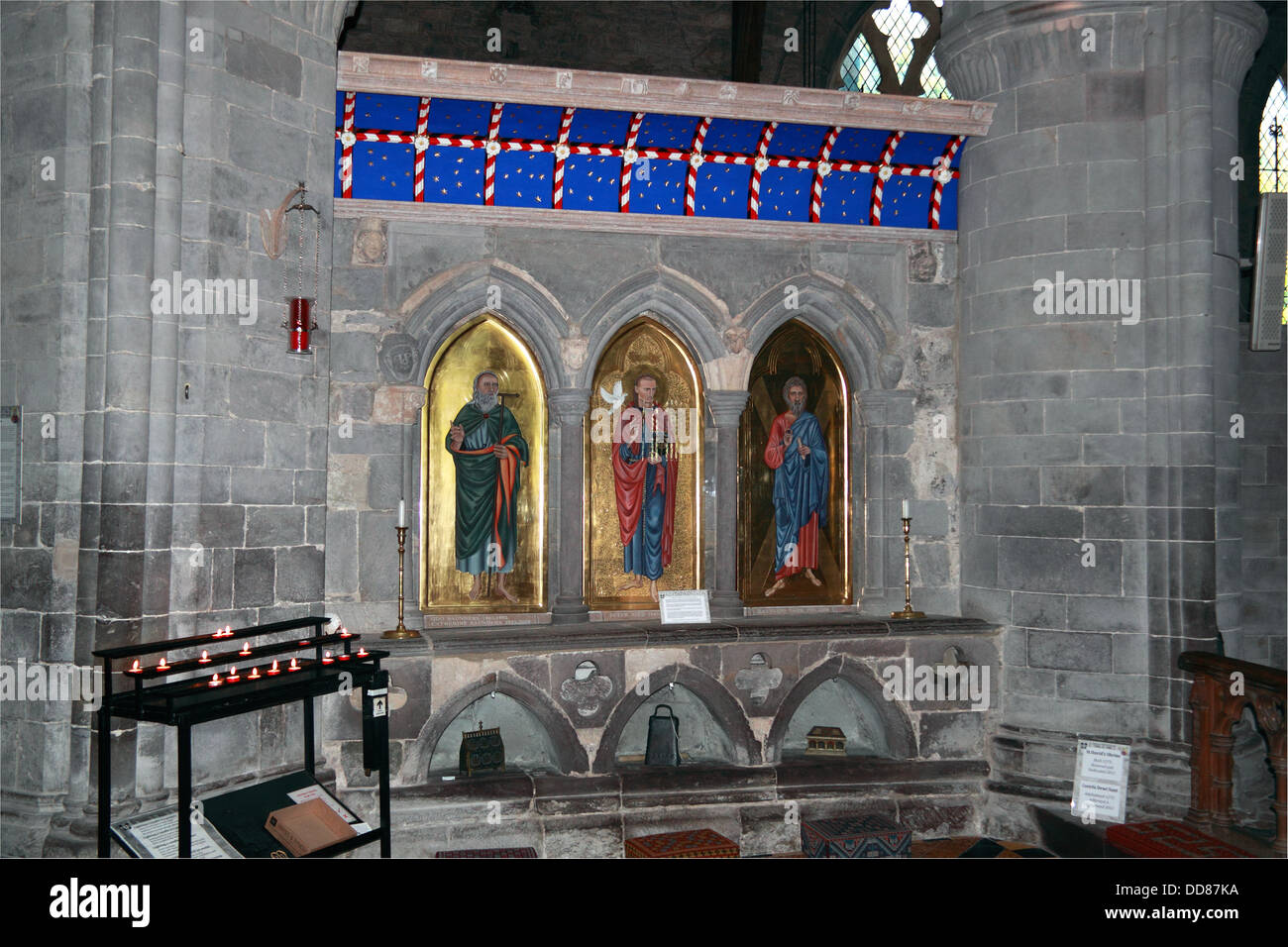 Saint David's shrine, St David's Cathedral, St Davids, Pembrokeshire ...