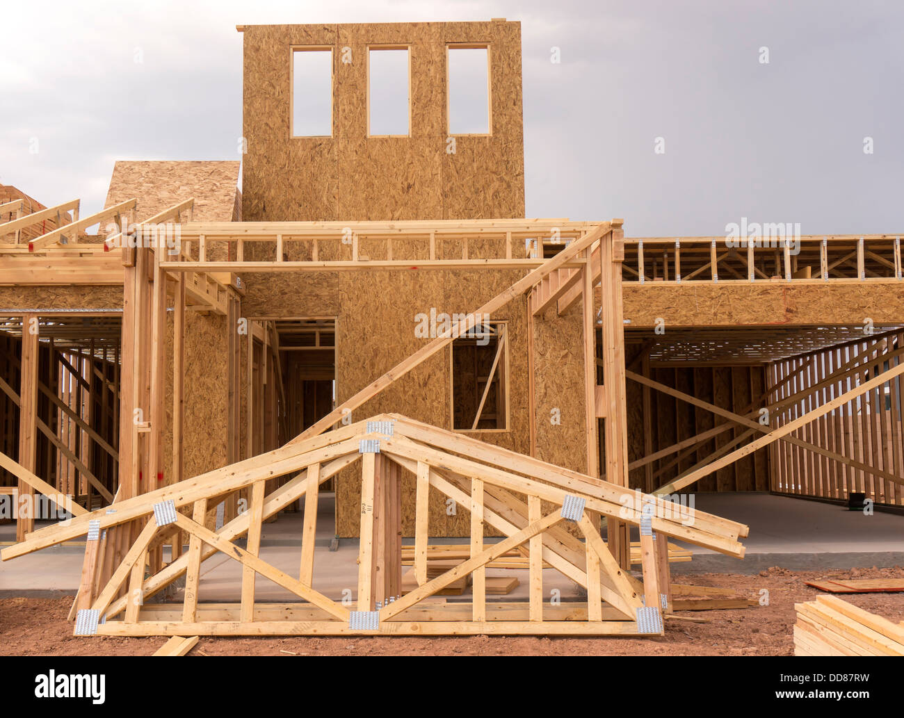 New homes under construction Stock Photo - Alamy