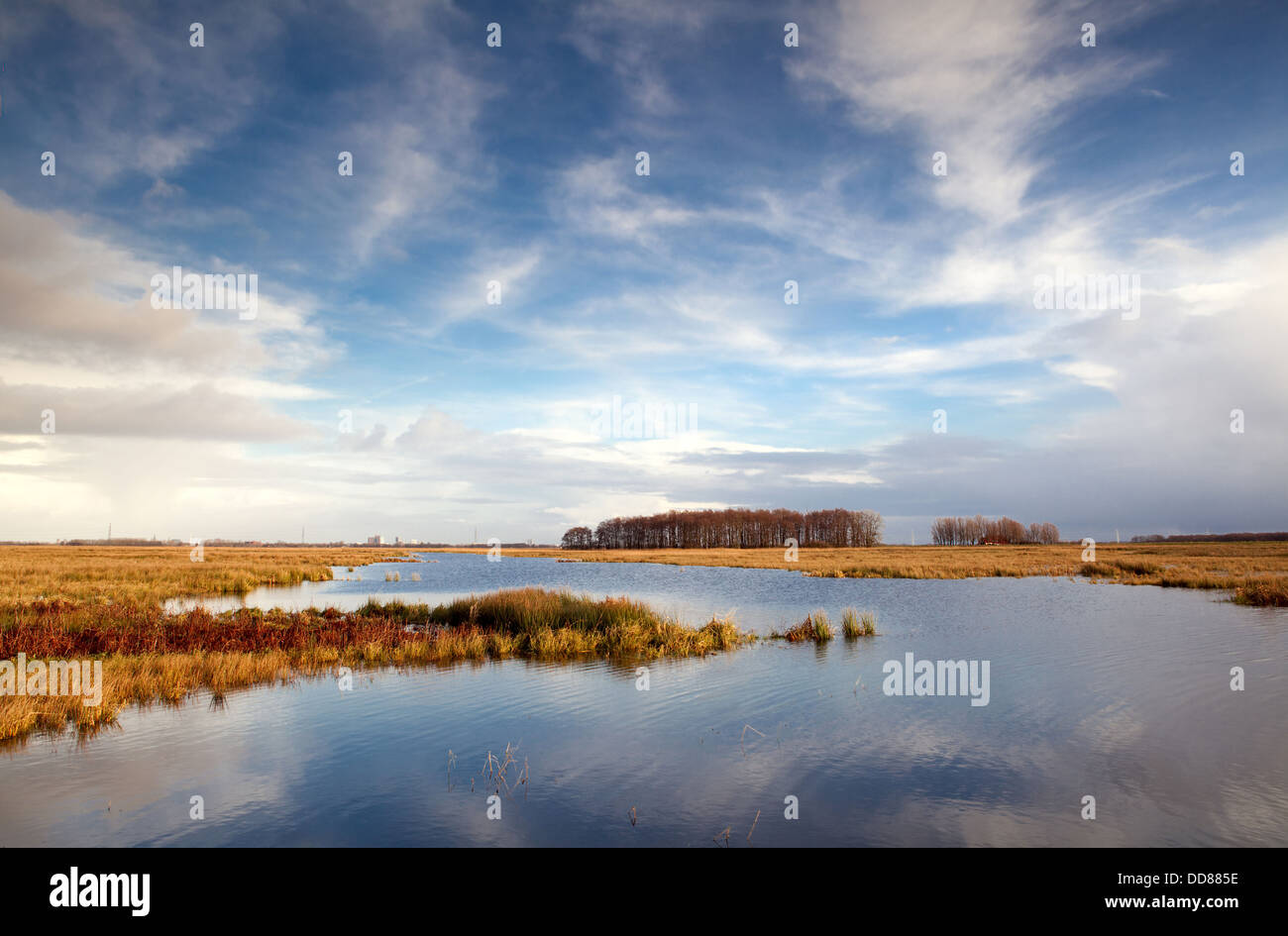 landscape with lake Stock Photo - Alamy