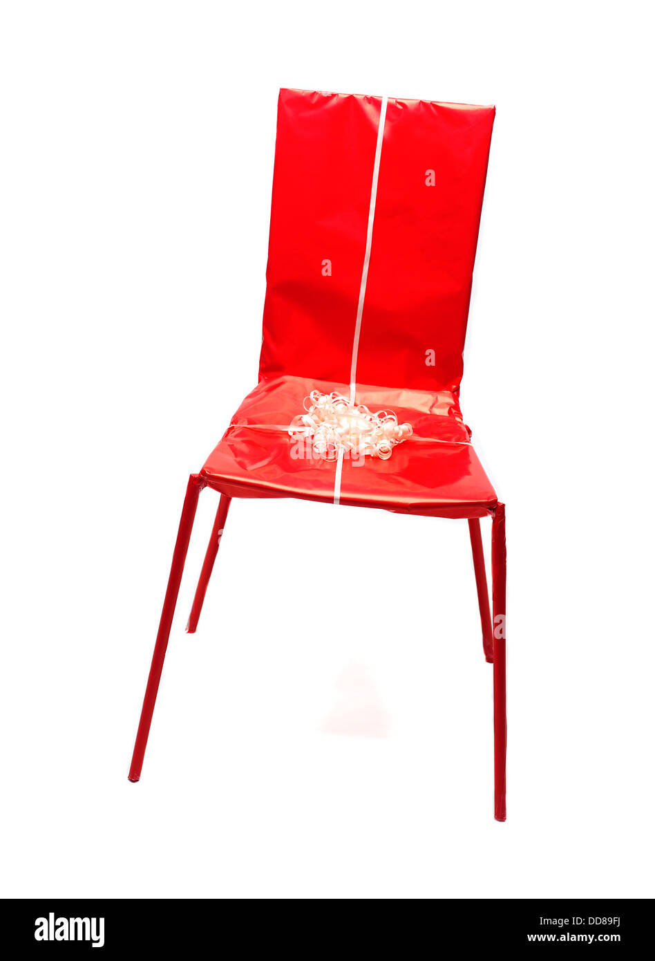 Wrapped in Chair Stock Photo - Alamy