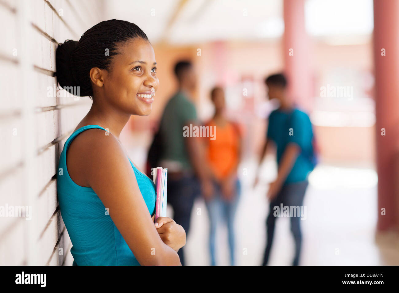 Side view pretty college girl hi-res stock photography and images - Alamy
