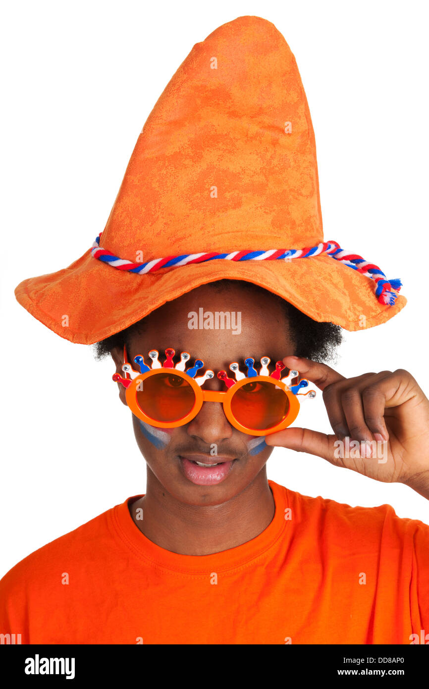 Dutch soccer supporter Stock Photo - Alamy