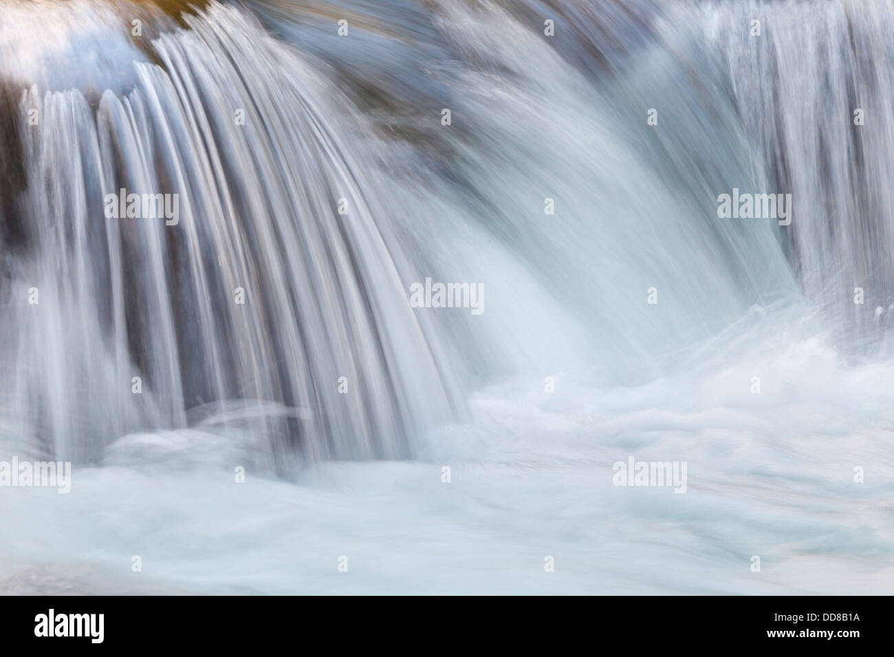 USA, Washington, Olympic National Park. Close-up of Staircase Rapids in ...
