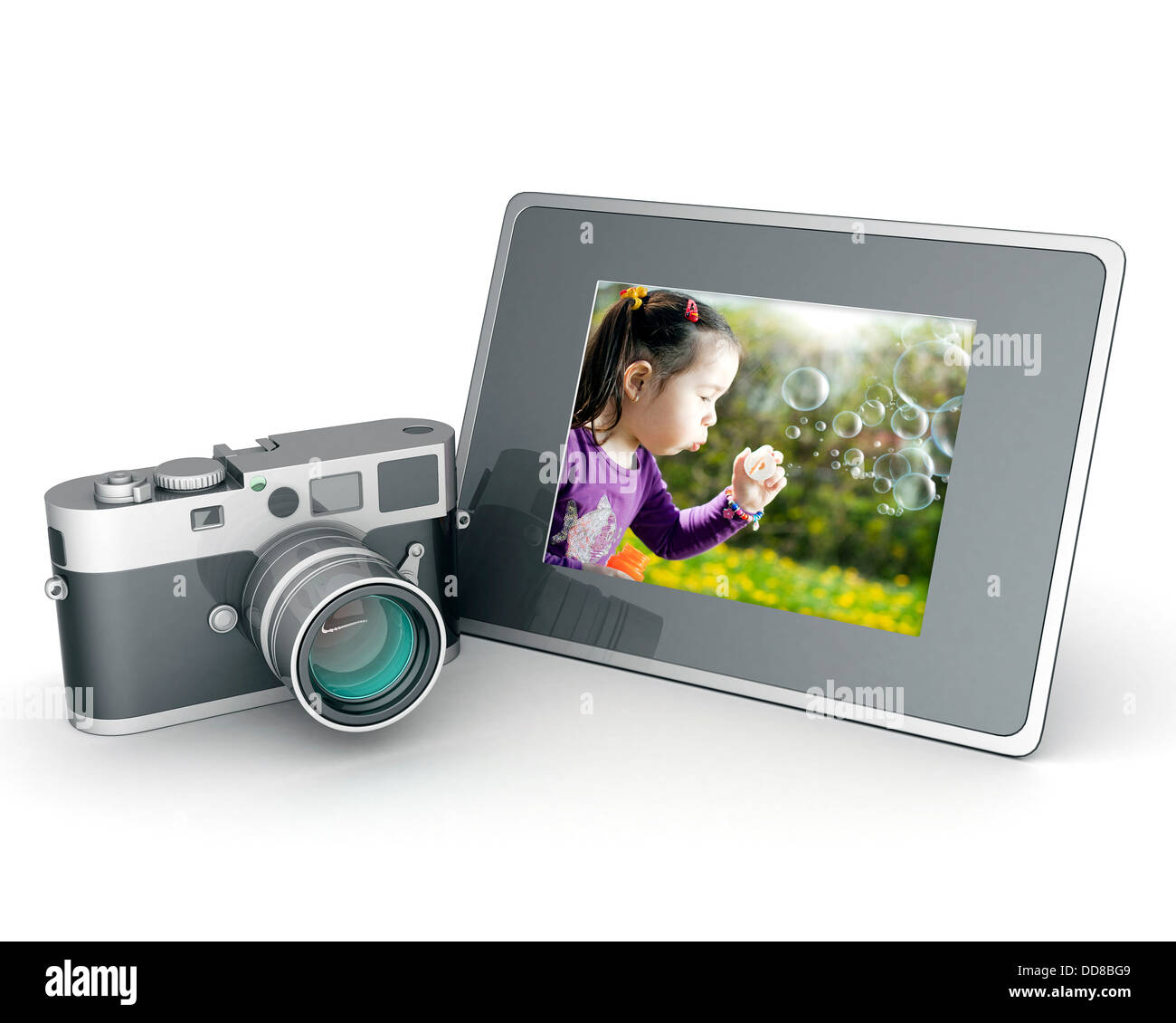 Vintage digital camera Stock Photo - Alamy