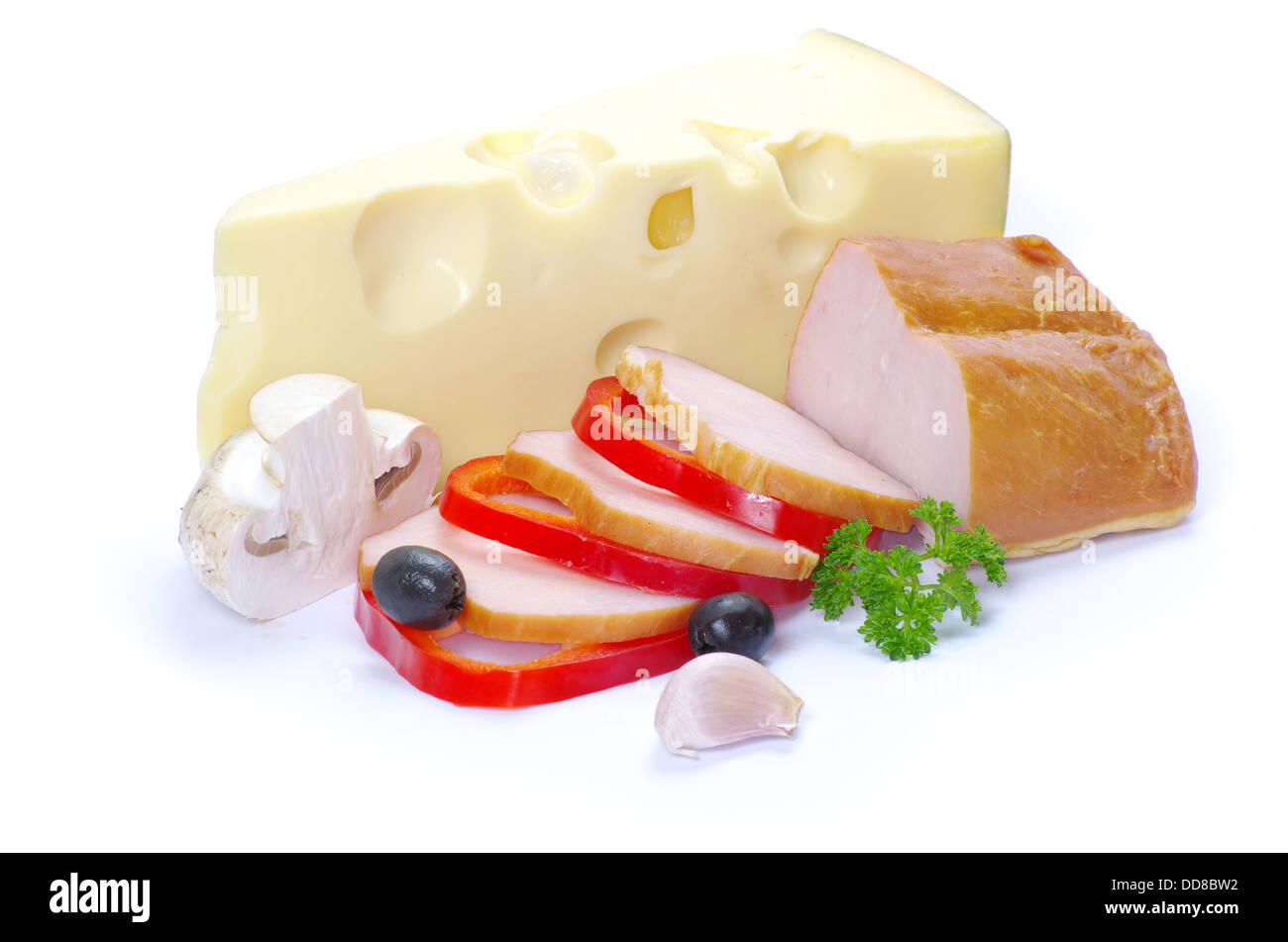 Dried bacon Cut Out Stock Images & Pictures - Alamy