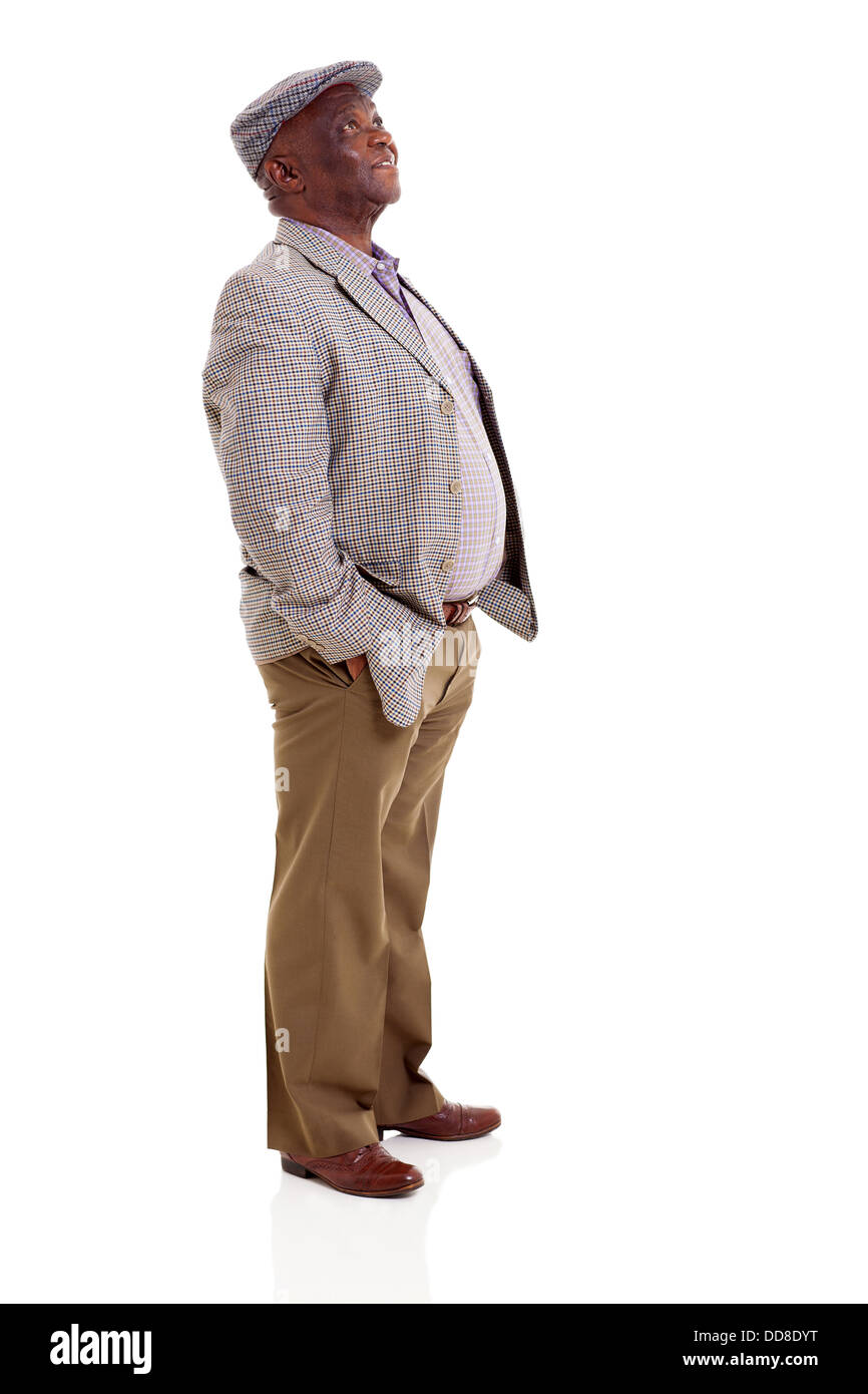 Side view smiling afro Cut Out Stock Images & Pictures - Alamy