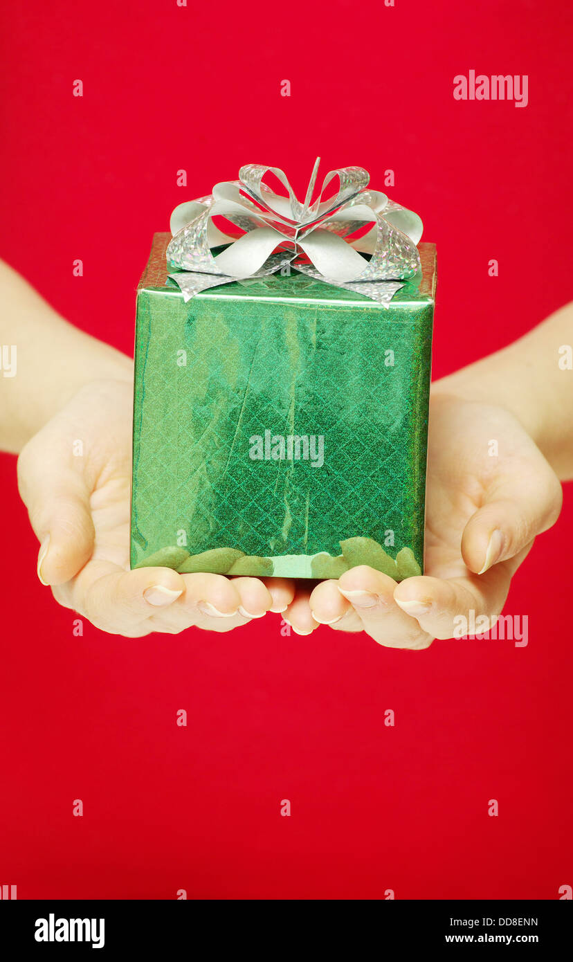 gift in hands Stock Photo - Alamy