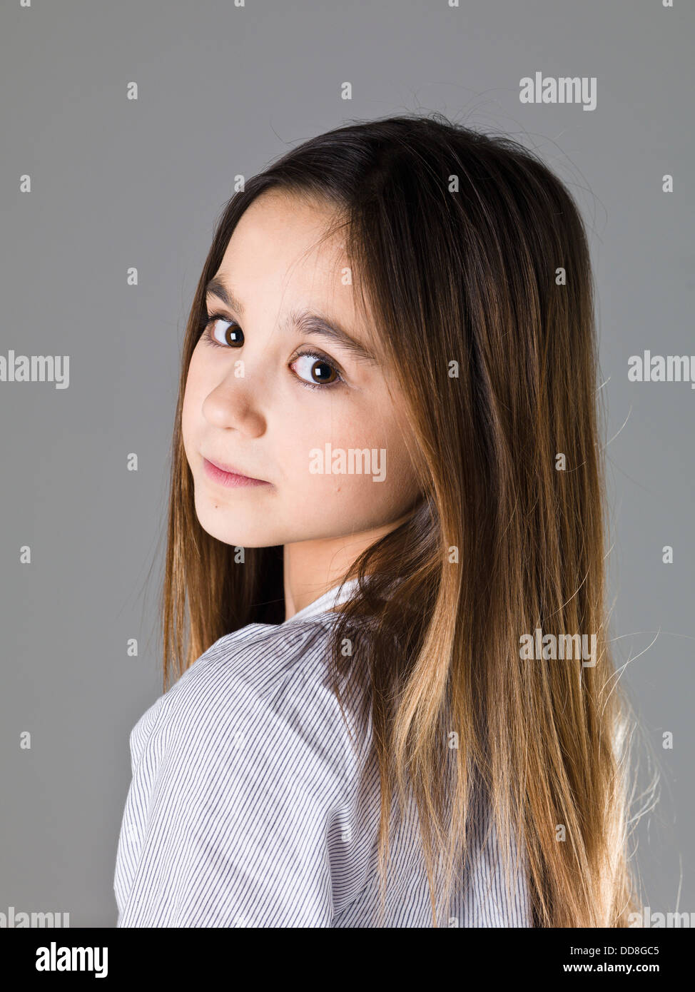 Young Girl Portrait Stock Photo - Alamy