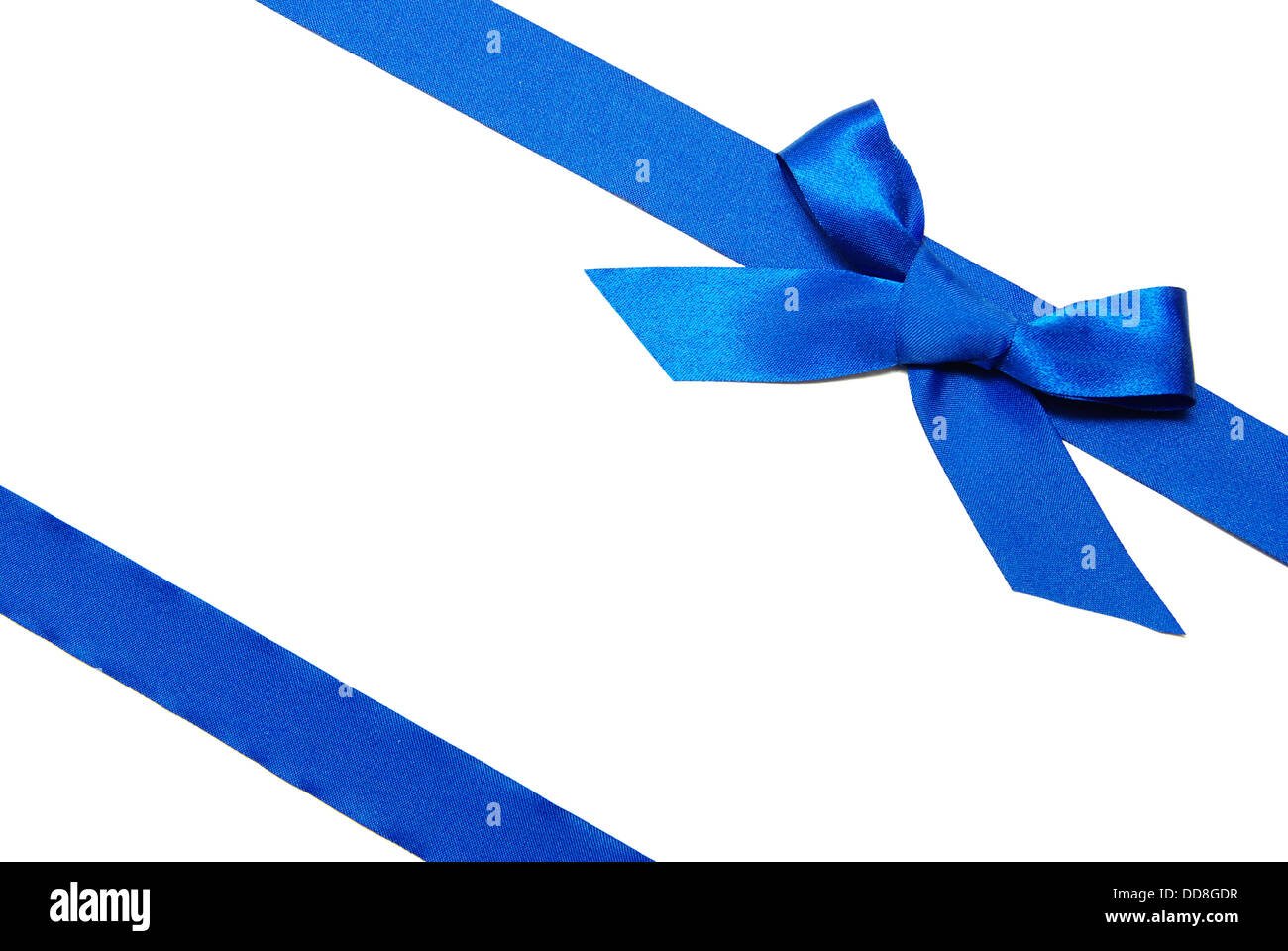 blue ribbon and bow Stock Photo - Alamy