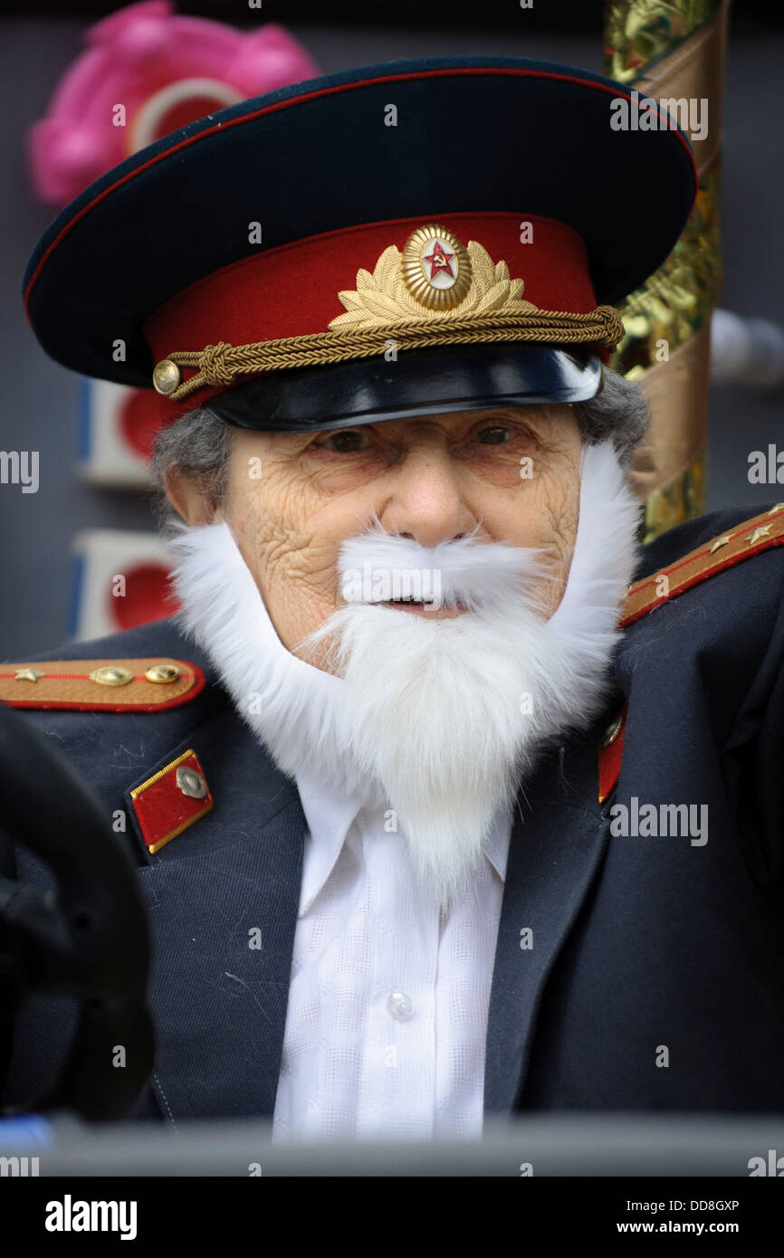 Seattle, Washington, USA. Fremont Solstice Parade. Beatles Yellow ...