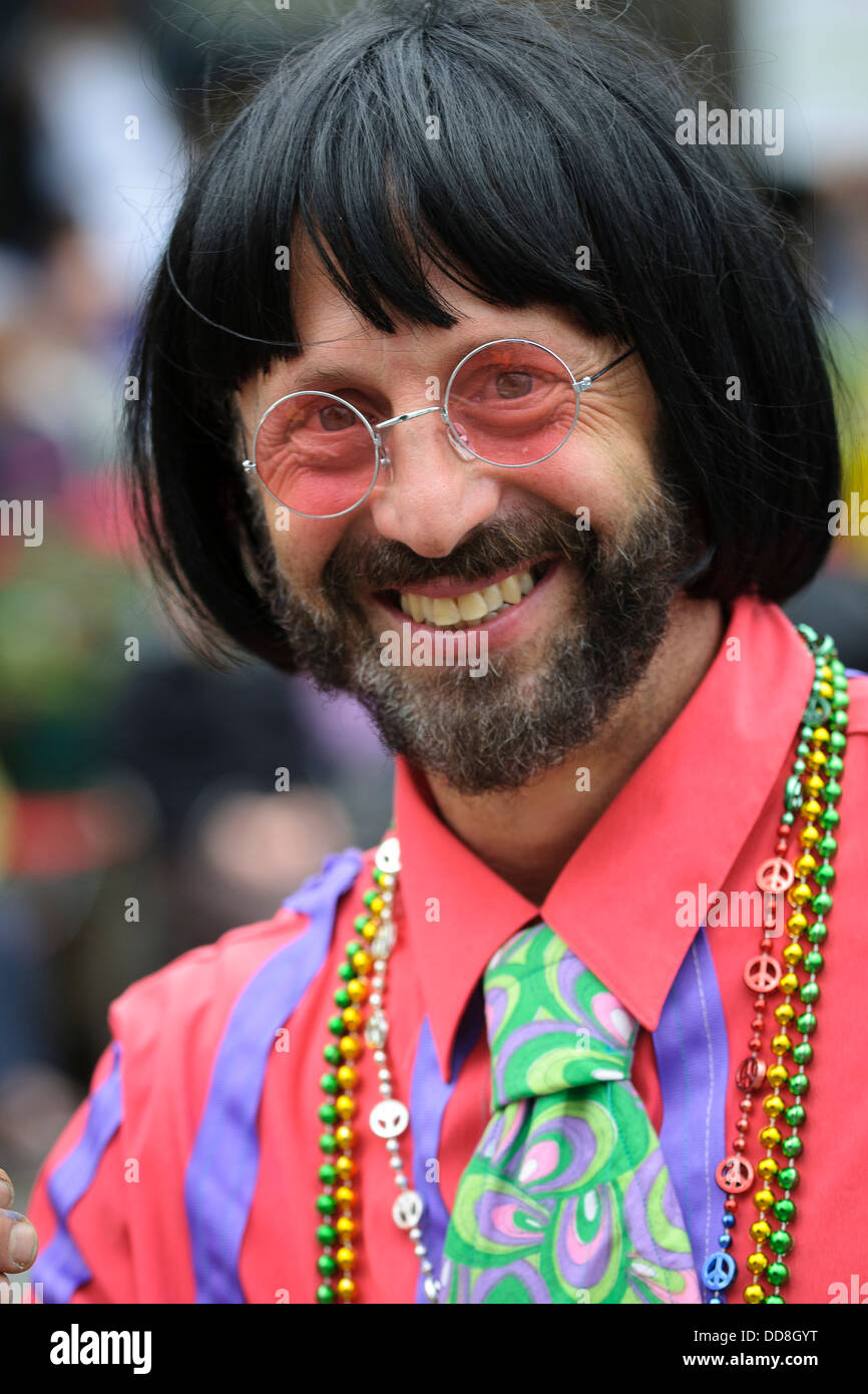 Seattle, Washington, USA. Fremont Solstice Parade. Beatles Yellow ...