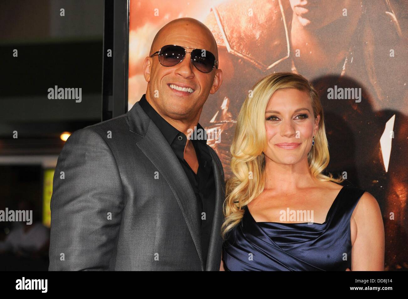 Los Angeles, CA. 28th Aug, 2013. Vin Diesel, Katee Sackhoff at arrivals ...