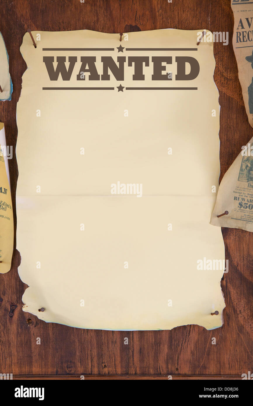 Wanted Paper Template