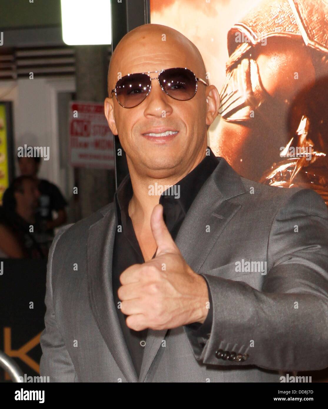 Los Angeles, CA. 28th Aug, 2013. Vin Diesel at arrivals for RIDDICK ...